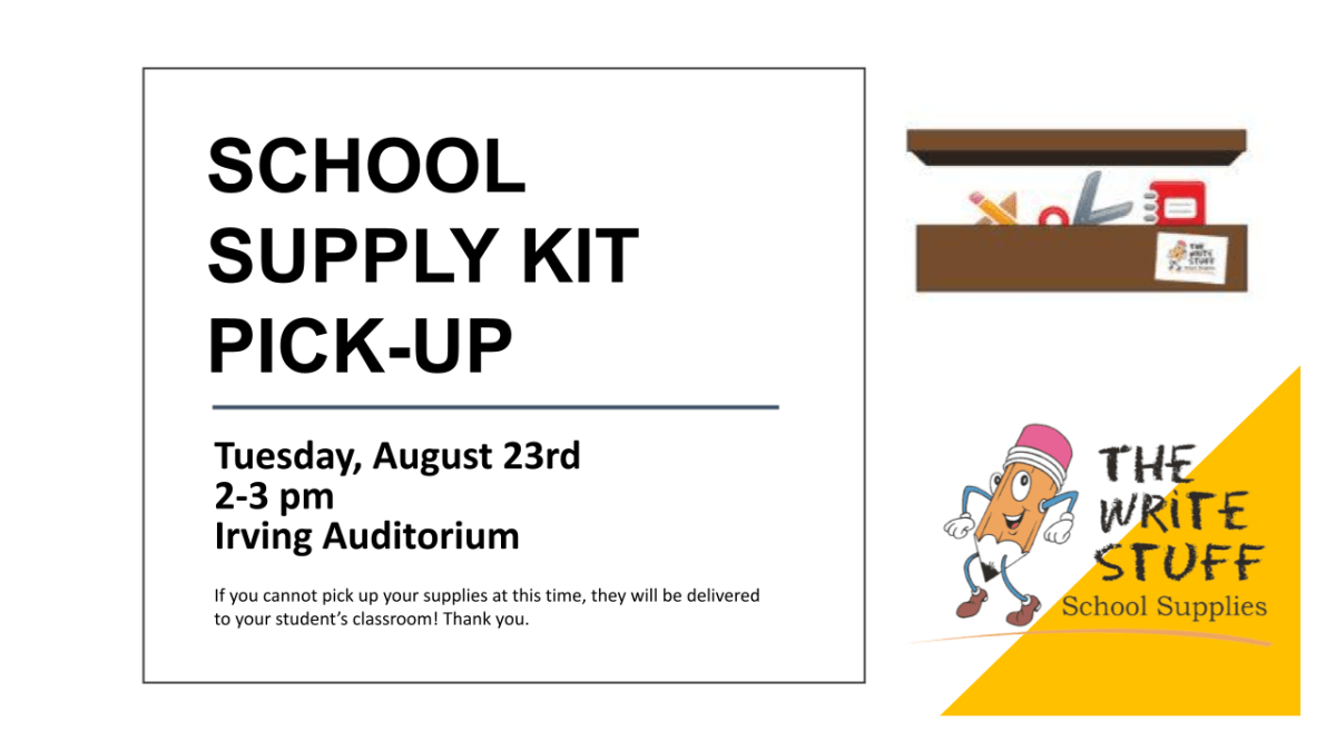 School Supply Kit Pick-up | Irving School PTO