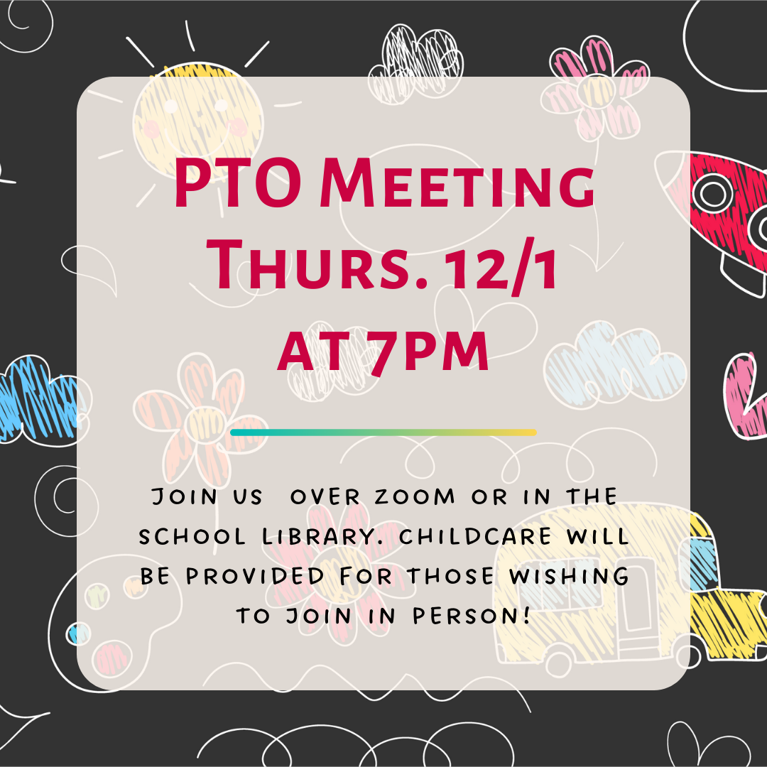 December PTO Meeting | Irving School PTO